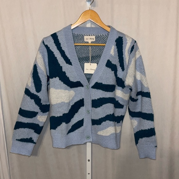 Love + Harmony | Sweaters | New Love Harmony Shades Of Blue Cardigan ...